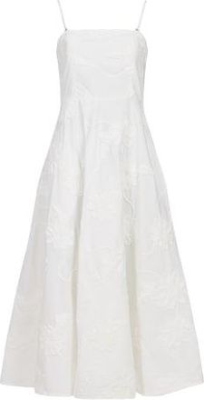 Rotate Robe midi bustier &agrave; broderie floral en coton