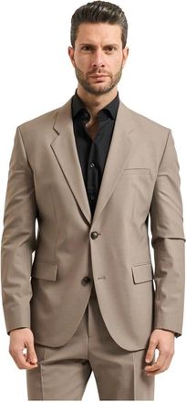 HUGO BOSS Homme, Vestes, Brun, Taille: L Veste en m&eacute;lange de laine