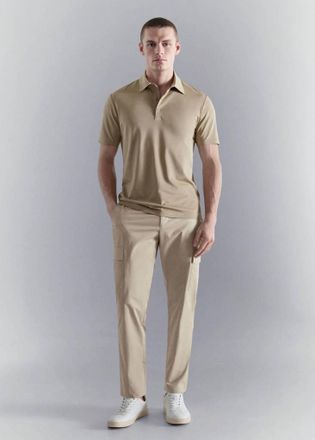 Mango Slim-Fit-Cargo-Hose mit Comfort Stretch beige - Herren - 38 - MANGO MAN