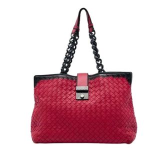 Bottega Veneta Pre-owned Cuir sacs-ports-paule - Femme - Pre-owned - Rouge - Taille: ONE Size