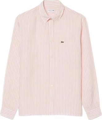 Lacoste Homme, Chemises, Rose, Taille: L/Xl Camicia Bacchette
