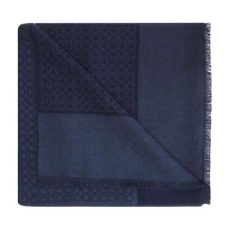 Ferragamo Gancini Schal - - Accessories - Herren - Blau - ONE SIZE