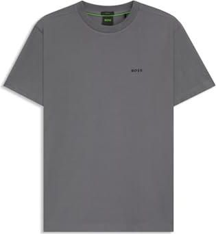 BOSS Hommes Tee in T-Shirt en Coton Stretch avec détail logoté
