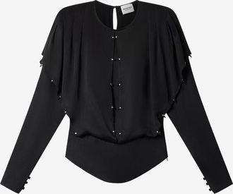 Isabel Marant Blouse Brema - Femme - Noir - Taille 34 - Marant &Eacute;toile