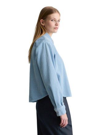 Marc O'Polo Denim Langarmbluse mit l&auml;ssiger Bubble-Struktur