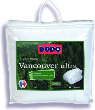 Dodo Couette chaude Vancouver Ultra - 220 x 240 cm - 300gr/m&sup2; - Blanc - DODO