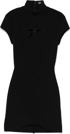 MUGLER Star Minikleid - Schwarz