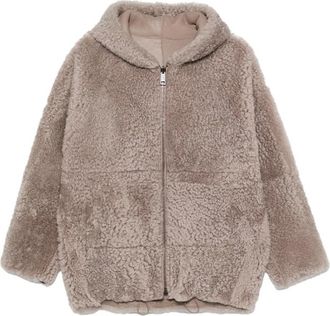 Simonetta Ravizza Bart R Reversible Hooded Shearling Jacket