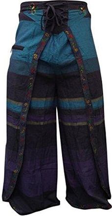 Shopoholic Fashion Femme Multicolore Hippie Enveloppe Pantalon Hippie Pantalon, 2