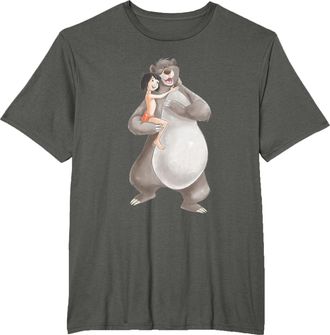 Disney Jungle Book Watercolour Balu And Maugli T-Shirt