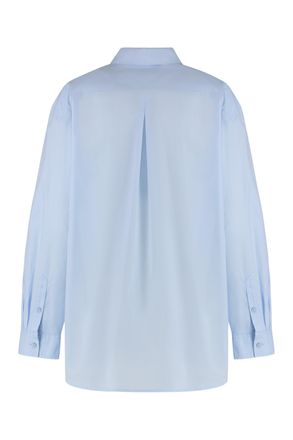 Toteme Womens Shirt Long Sleeve Sky Cotton