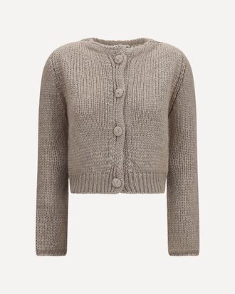 Forte_Forte FORTE_FORTE Chunky knit Cardigan with buttons Female II
