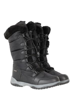 Mountain Warehouse Snowflake Lange Damen-Schneestiefel Schwarz Damen-Schuhgr&ouml;&szlig;e 39 EU