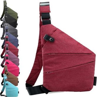 Generic Sac de Voyage Antivol, Bandoulière Femme, Poitrine Homme et Femme, en Nylon, Léger, Simple et Grande Capacité