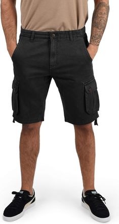 Solid Vizela Herren Cargo Shorts Bermuda Kurze Hose Aus 100% Baumwolle Regular Fit, Größe:XL, Farbe:Black (9000)