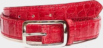 Reptiles House Star - Krokodilschwanzgürtel - Rot