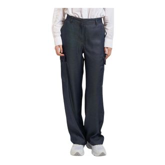 Guess Femme, Pantalons, Bleu, Taille: 40 FR Denim Cargo Pants