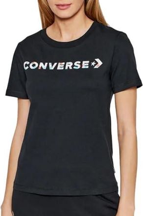 Converse T-Shirt Noir Femme Suminagashi