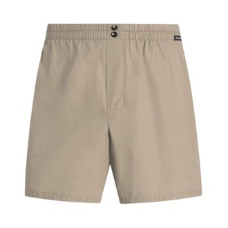 Dolce & Gabbana Cotton Poplin Boxer Shorts - - Shorts - Herren - Beige - L