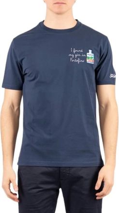 Saint Barth Homme, Tops, Bleu, Taille: M Portofino T-Shirt