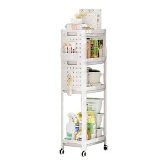 Generic Rollwagen f&uuml;r die K&uuml;che, 4-st&ouml;ckig, kleiner Allzweckwagen f&uuml;r K&uuml;che, K&uuml;chenutensilien, Aufbewahrungs-Organizer f&uuml;r Schlafzimmer, Badezimmer