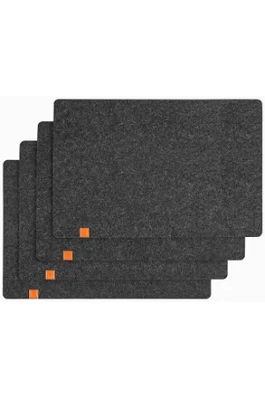 Justinus Bestecke Tischset Life Style, Anthrazit, Textil, 45x30 cm, Wohntextilien, Tischw&auml;sche, Tischsets