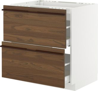 IKEA METOD / MAXIMERA Unterschr.f. Kochf./2 Fronten/2Sch