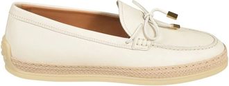 Tod's Femme, Chaussures, Blanc, Taille: 39 EU Tods Flat shoes