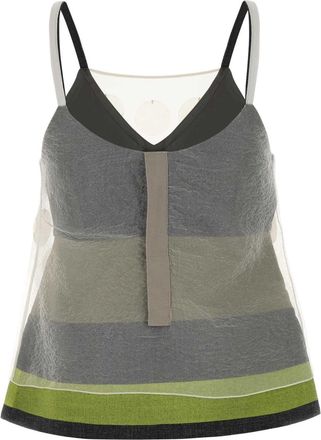 Marni Wool with Sequin Embellishment Tank Top - Gray