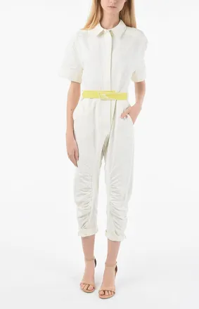 Stella McCartney Kurzarm-Jumpsuit mit elastischem G&uuml;rtel Stella McCartney