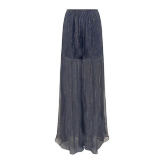 Rochas Weite Hosen - - Trousers - Damen - Blau - XS