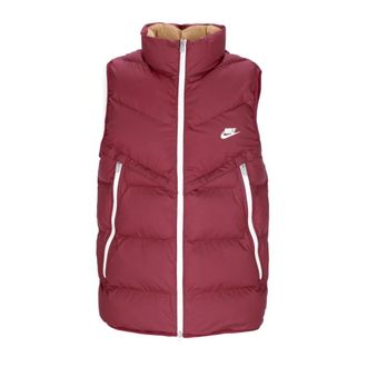 Nike Winddichte &auml;rmellose Daunenweste Dunkle R&uuml;be - - Sport - Herren - Braun - S