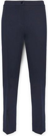 Elena Miro Femme, Pantalons, Bleu, Taille: 46 FR Pantalon slim en maille milanaise