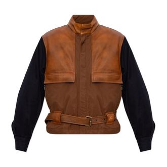 Etro Gesteppte Jacke mit G&uuml;rtel - - Jackets - Damen - Braun - S