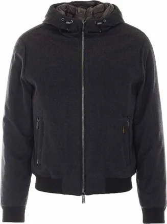Moorer Blouson Rembourr&eacute; - Marron