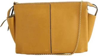 Celine Sac &agrave; bandouli&egrave;re Tri-Fold en cuir camel