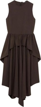 Loewe Asymmetrisches Midikleid mit Raffung an der Taille - - Dresses - Damen - Braun - XS
