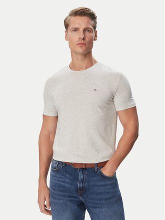 Tommy Jeans T-Shirt DM0DM20363 Grau Slim Fit