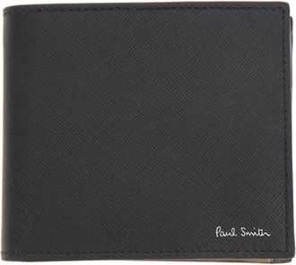 Paul Smith Homme, Accessoires, Noir, Taille: ONE Size Portafoglio Mongolfiera Portamonete