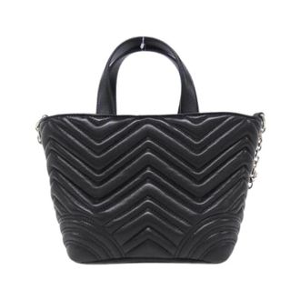 Gucci Sac bandouli&egrave;re GG Marmont en cuir dagneau Pre-owned - Femme - Pre-owned - Noir - Taille: ONE Size