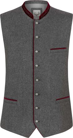 Stockerpoint Fabricio Herren Trachtenweste, bordeaux, 48