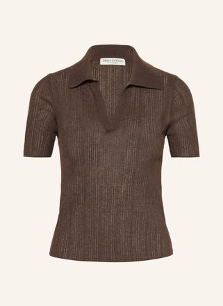 Marc O'Polo Marc Opolo Strick-Poloshirt braun