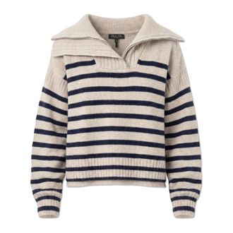 Rag & Bone Femme, Pulls, Beige, Taille: 42 FR Pull Col Roul&eacute; avec Fermeture &Eacute;clair