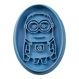 Cuticuter Kinder Minion Oval Ausstechform, Blau, 8 x 7 x 1.5 cm