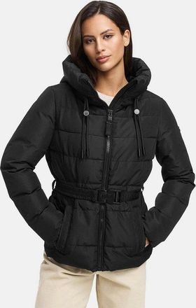 Marikoo Winterjacke Himee mit praktischem Taillengürtel und robuster Klickschnalle