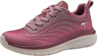 Tamaris Comfort Damen Sneaker flach Sportlich Vegan, Rot (Bordeaux), 38 EU