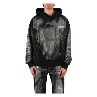 Purple Sweat &agrave; capuche Crystal Fade - Homme - Sweatshirts et sweats &agrave; capuche - Noir - Taille: XL