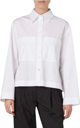 Paul Smith Femme, Blouses et Chemises, Blanc, Taille: 42 FR Chemise oversize poches plaqu&eacute;es d&eacute;tail baya coton blanc Paul Smith Femme W2R 391B V21598 01