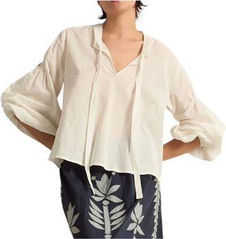 mare di latte Femme, Blouses et Chemises, Beige, Taille: 36 FR Francesca Blouse