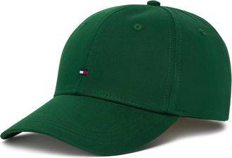 Tommy Hilfiger Cap Tommy Hilfiger Th Flag Cotton 6 Panel Cap AM0AM13008 Gr&uuml;n